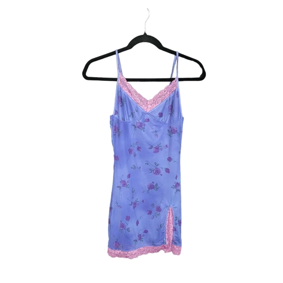 Motel Rocks Coti | Dresses | Motel Coti Slip Dress Xs Blue Rose | Poshmark